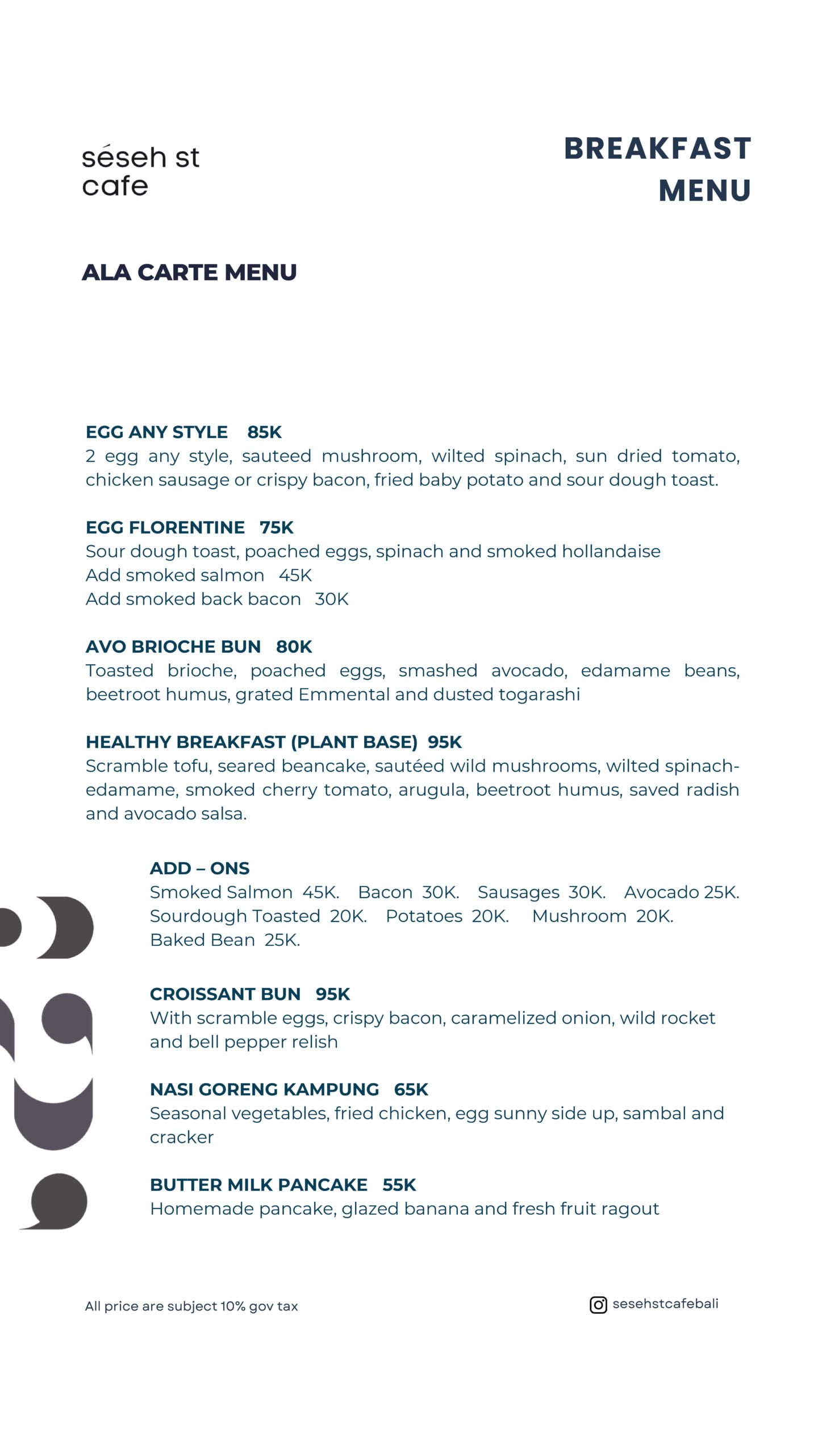 Seseh St Cafe: Western Breakfasts to Asian Dinners in Bali